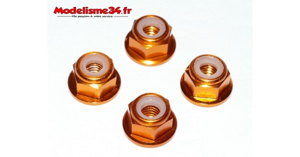 Nylstop épaulés alu M4 orange - m157