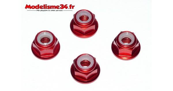 Nylstop épaulés alu M4 rouge - m158