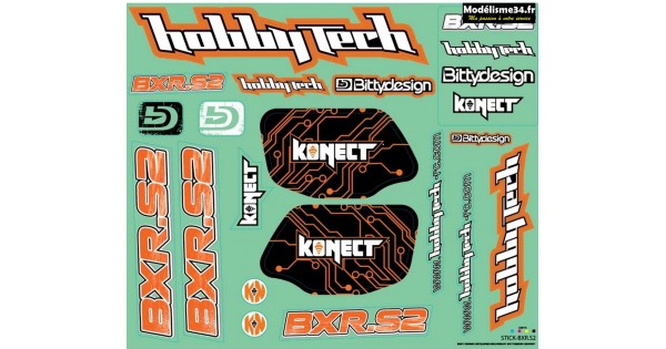 Planche de stickers Hobbytech BXR.S2 : STICK-BXR.S2